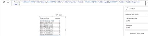solved measure to calculate age range based on group microsoft