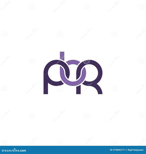 Linked Letters Pbr Monogram Logo Design Cartoon Vector 279896771