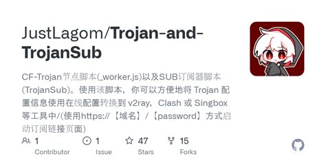Github Justlagomtrojan And Trojansub Cf Trojan节点脚本workerjs以及sub