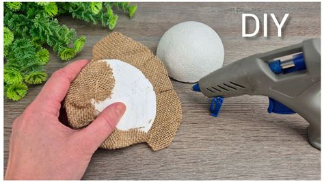 Кто бы мог подумать Из пенопласта и мешковины сделала удивительный весенний декор Youtube