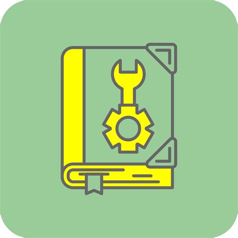 User Manual Filled Yellow Icon 41867046 Vector Art At Vecteezy