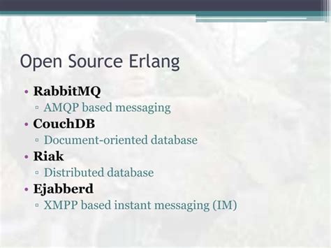 A Brief Introduction To Erlang PPT