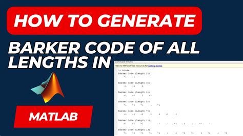 How To Generate Barker Code Of All Lengths In Matlab Digital Signal