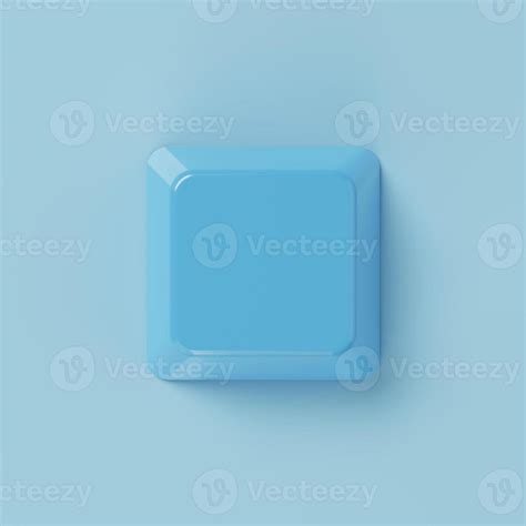Blue Color Keyboard Input Button On Background Abstract Object And Technology Concept 3d