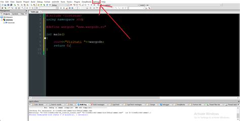 Tutorial Codeblocks Dark Theme