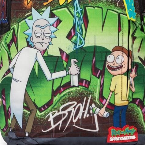 Sprayground Plecak Rick And Morty Graffiti Dlxr Sizeer