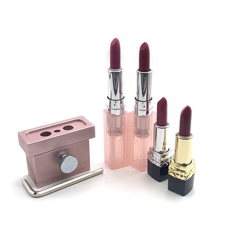 실버 로즈 골드 알루미늄 합금 립스틱 필 몰드 메이크업 도구 Diy 립 루즈 밤용 2 캐비티 121mm 111mm 91mm 85mm아이섀도우 어플리케이터