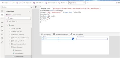 Set Default Value To Person Or Group Field In Powerapps Crmonce