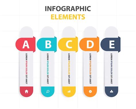 추상 Infographic 비즈니스 템플릿 무료 벡터