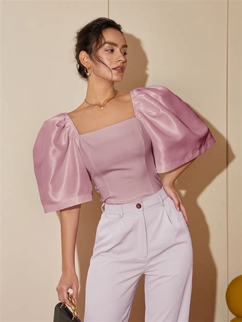 Square Neck Puff Sleeve Blouse Artofit