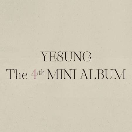 Yesung The 4th Mini Album Photo Book Version Kpopro Shop