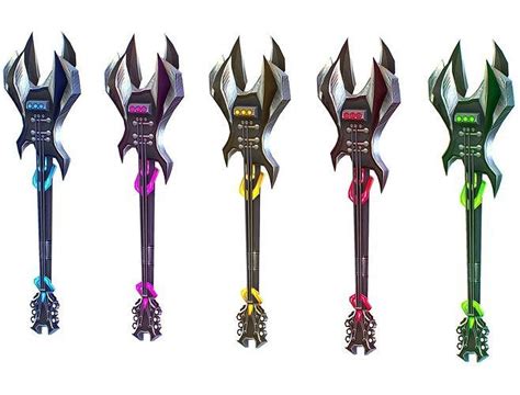 3d Model A Set Of Cutting Weapons Vr Ar Low Poly Cgtrader