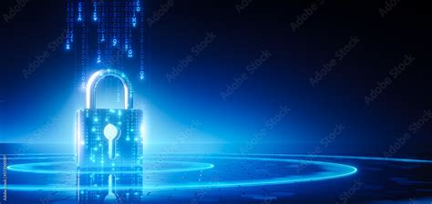 Cyber Technology Security Network Protection Background Design Stock Illustration Adobe Stock