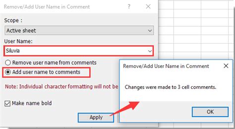 How To Change All Comments Author Name In Excel
