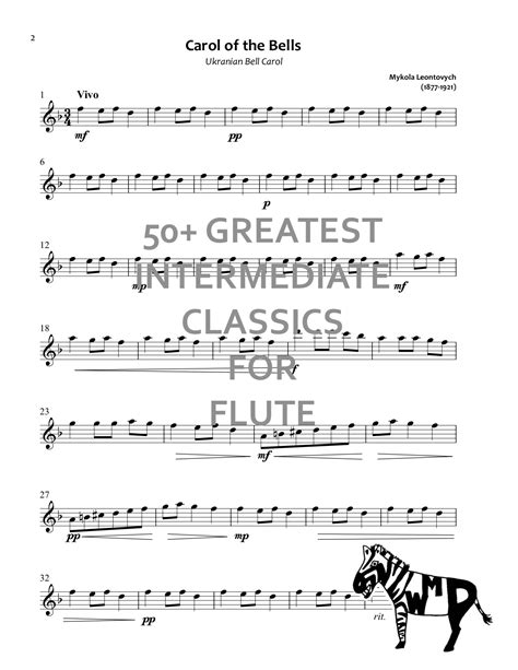 50 Greatest Intermediate Classics For Flute Wild Music Publications