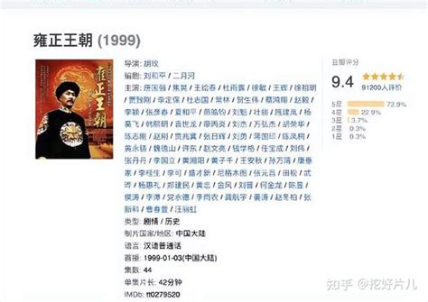 10部巅峰历史剧：《康熙王朝》仅排第9，最后一部16年难以超越 知乎