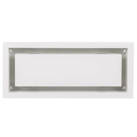 Fittes Aria Vent 10 In H X 4 In W Satin White Abs Plastic Wall