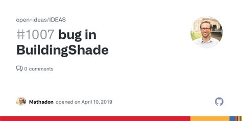 Bug In Buildingshade · Issue 1007 · Open Ideasideas · Github