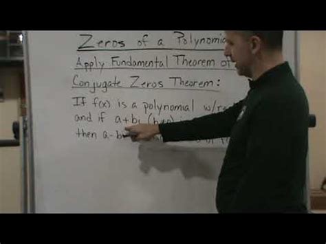 Mth122 College Algebra 3 4 Zeros Of A Poly Fund Thm Of Alg Con Zeros