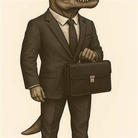 🦖 T Rex Lawyer 3d Model Funny Dinosaur In Suit With Briefcase・free