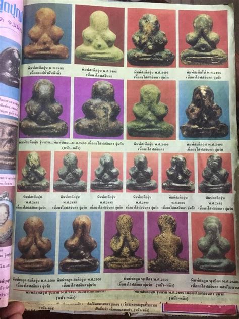 ภาพจากตำราเก่าแก่ที่อ้างอิงว่าสมัยก่อนก็สะสมพระปิดตาพิมพ์ เข่ากว้างสะดือจุ่น พ ศ 2495 พระปิดตา