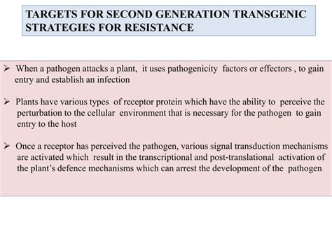 Gentic Engineering For Disease Resistance In Crops Pptx Biotech And Biomedical Industry