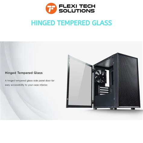 Tecware Nexus Air M2 Steel Black Pc Desktop Matx Case Flexi Tech