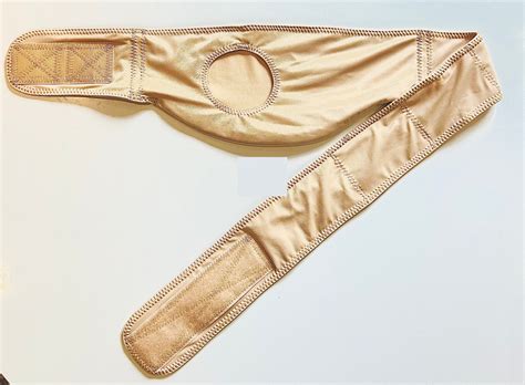 Beige Horizontal Stoma Belt Ostomy Support Belt Hernia Support Colostomy Belt Hernia Urostomy