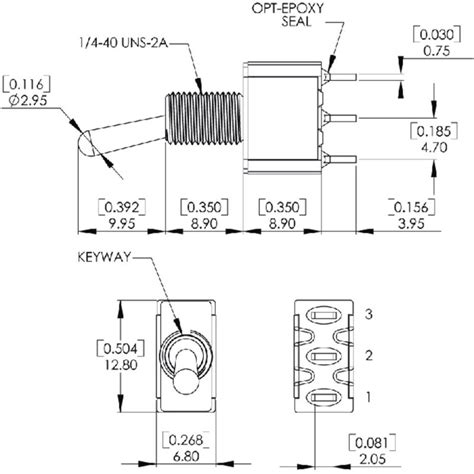 Mini Toggle Switch SPDT Protostack
