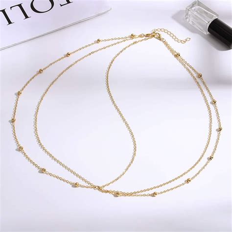 Chicque Boho Gold Head Chain For Women Beaded Hair Jewelry And Festival