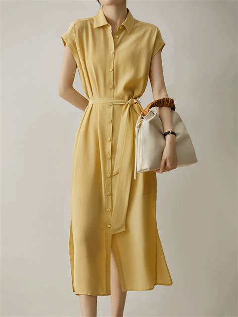 패션 바이 카카오 첸시드 실크 원피스