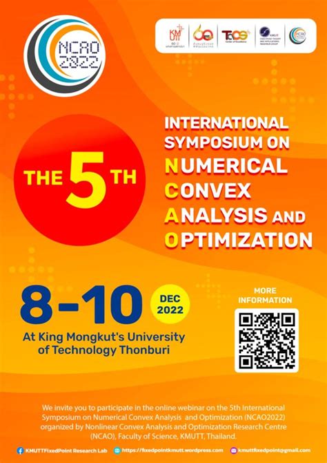 International Symposium On Numerical Convex Analysis And Optimization Tacs