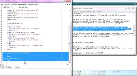 Tutorial Fortran 77 Nivel Básico Tema 2 Parte 2 Discernir Entre Varias Soluciones Youtube