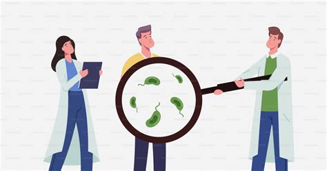 비뇨기과 시스템 질병 방광 염증 병에 걸린 환자 캐릭터 방문 비뇨기과 의사 세균성 요로 감염 증상이 있는 남자와 유리를 든