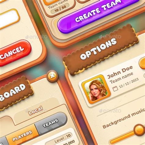 Multi Purpose Casual Game UI Casual Game Ui Design Patterns Graphic Design Portfolio Inspiration