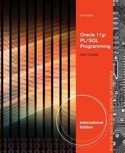 Oracle R 11g Plsql Programming International Edition With Cd Rom Joan Casteel