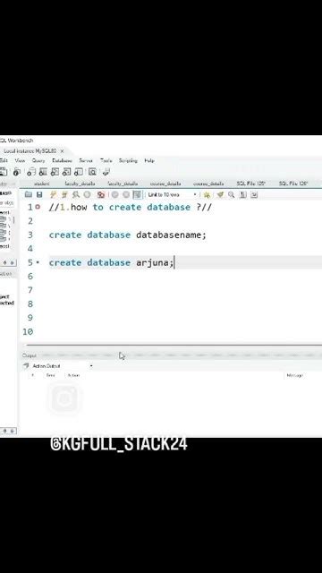 How To Create Database In Mysqlfullstackdeveloper Kgfullstack24ai Mysql Kalki2898ad