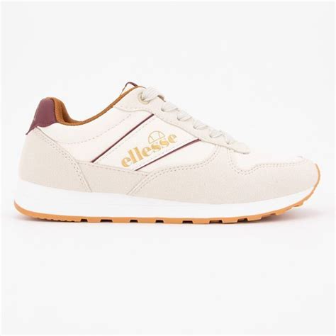 Baskets Beige à Lacets Avec Empiècement Coloré Semelle Crantée Femme