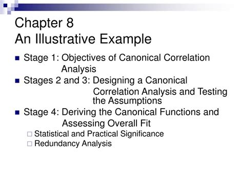 Ppt Multivariate Data Analysis Chapter 8 Canonical Correlation