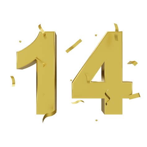 Number 14 Pngs For Free Download