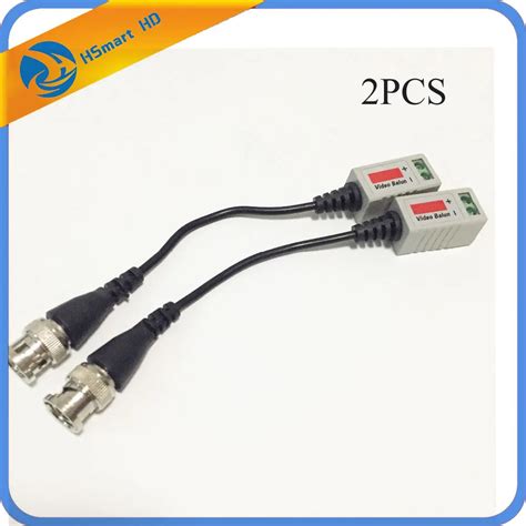 Cctv Camera Passive Video Balun Bnc Connector Coaxial Cable Adapter For Security Cctv Analog