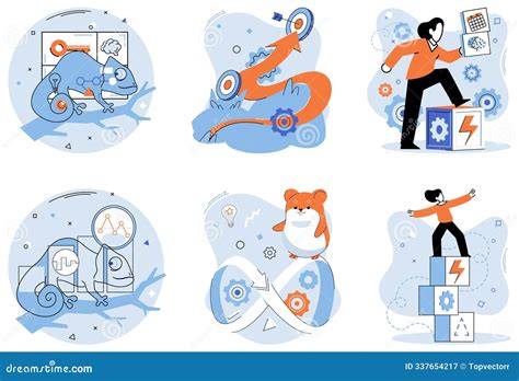 Illustrative Concepts Of Adaptability Problem Solving Strategic Planning Creative Thinking