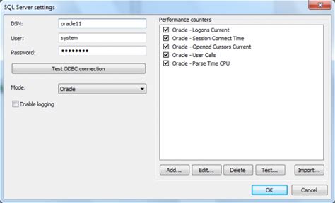 How To Setup Oracle Monitoring In Wapt Pro On Web Load Testing