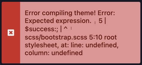 Problem With Theme Manager Error Compiling Theme Bugs Wappler Community