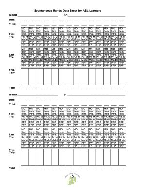 Manding Data Sheet Example Fill And Sign Printable Template Online
