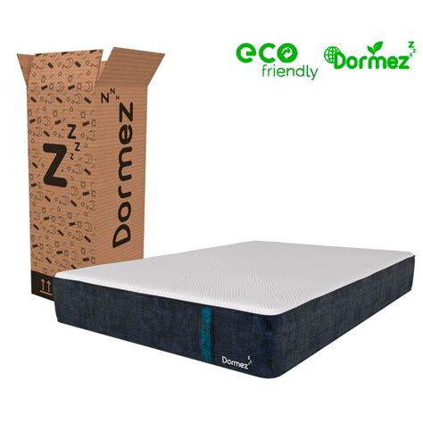 Colchón Econavy Matrimonial Con Memory Foam Dormez Anti Estrés Grey Walmart En Línea