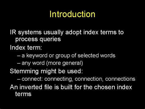 Ir Models Overview Boolean And Vector Introduction Ir