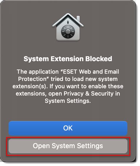 KB Allow System Extensions For Your ESET Product For Mac