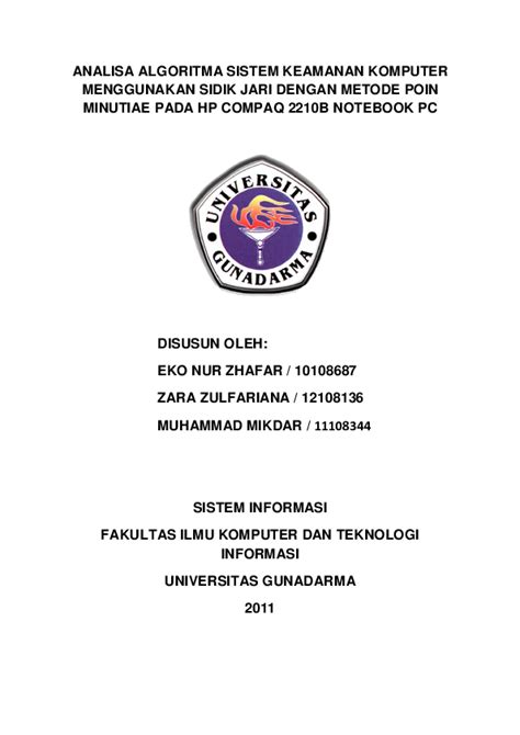 Pdf Jurnal Analisa Sistem Informasi Keamanan Komputer