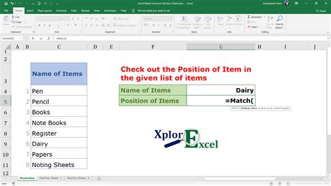 Excel Match Function Download Practice Sheet Xplore Excel